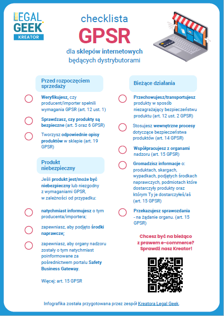 Rozporządzenie GPSR – jakie są obowiązki dystrybutora? Bezpłatna ...